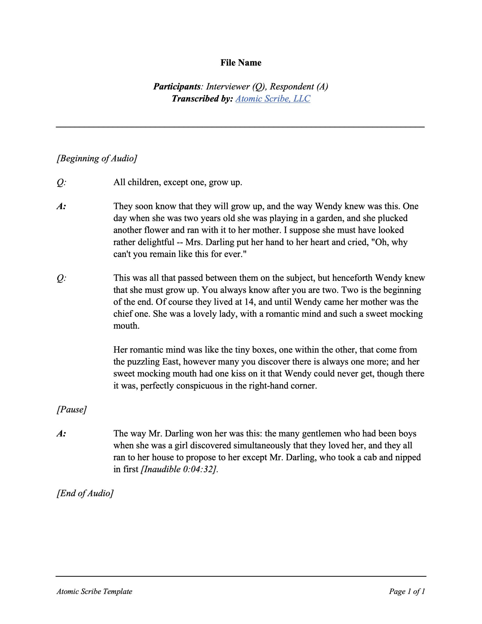 How a Transcript Should Look: Best Practices for Audio and Video ...